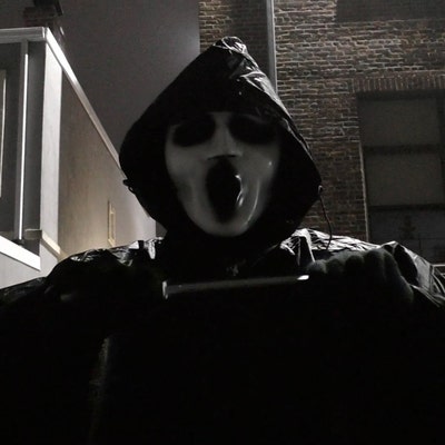 Human Skull Mask Half Face With Realistic Teeth and Matted Black Shape ...