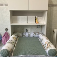 Pink Changing Mat in Fabric, Changing Pad With Accessory Baskets, Baby ...