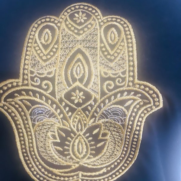 Hamsa Hand of Fatima Machine Embroidery Design - 4 Sizes, Spiritual ...