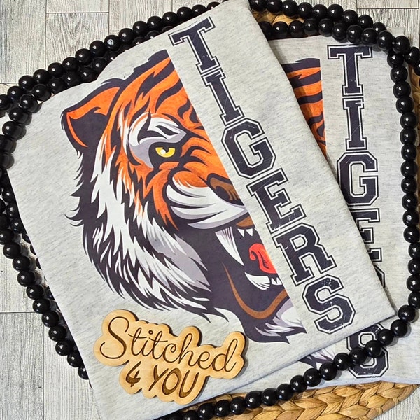 Tigers Distressed Tiger Head School Mascot Digital Designs - Etsy