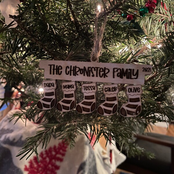 Christmas Ornament Family 2023 Customized Christmas Ornament Customized ...