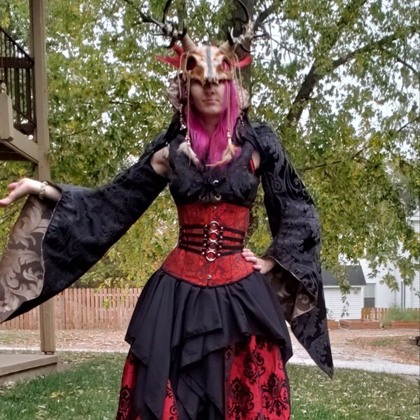 Wendigo Cosplay Skull Wendigo Costume Horn Headpiece Deer Antler ...