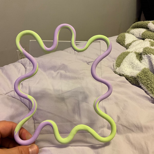 Multicolor Squiggle Frame (2 Colors) - Etsy