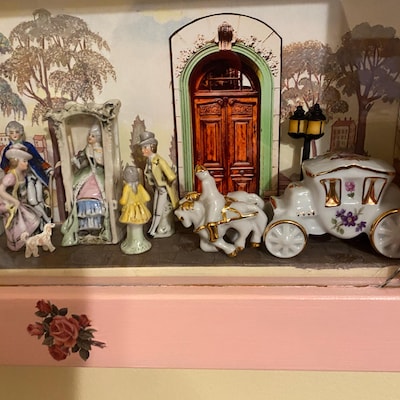 Faux Miniature Yellow Window/paper Window Mounted on Chipboard/diorama ...