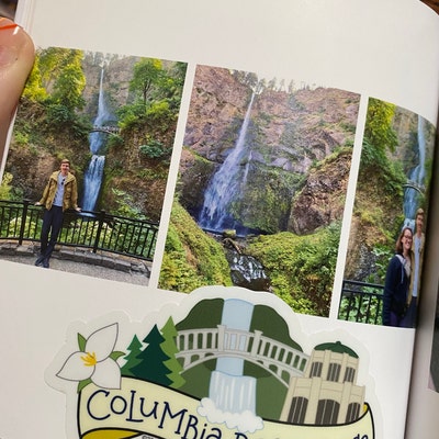 Columbia River Gorge Vinyl Sticker / Multnomah Falls Sticker / - Etsy