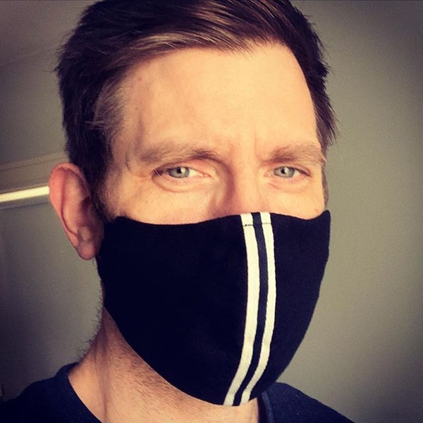 Reusable Washable Designer Face Mask With Filter Pocket, Linen ...