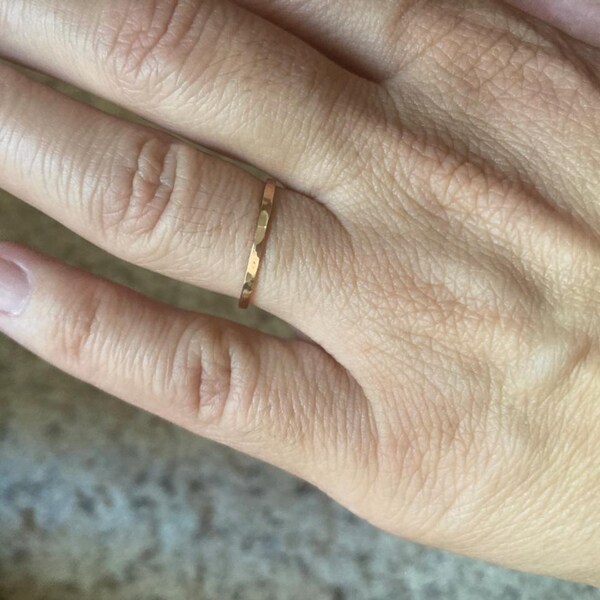 Super Thin Red Silver Stackable Rings, Red Ring, Stack Rings, Red ...
