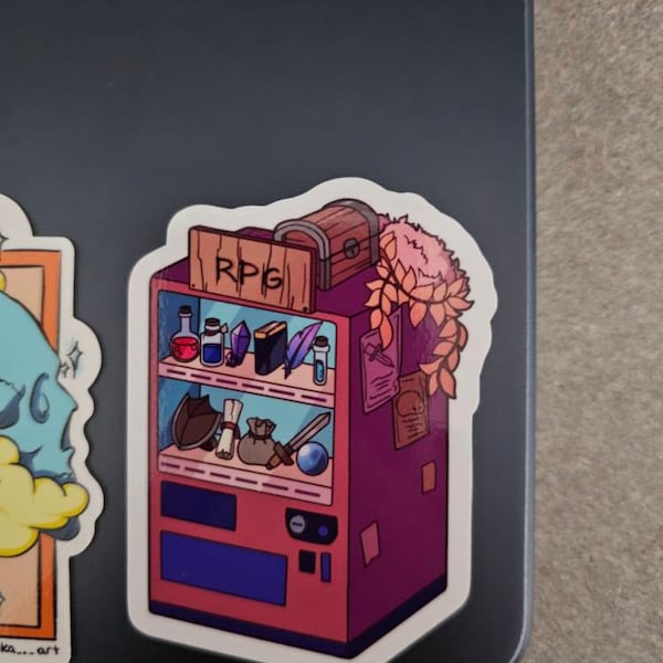 Adventure Vending Machine Sticker | RPG Sticker | Tabletop Gaming ...