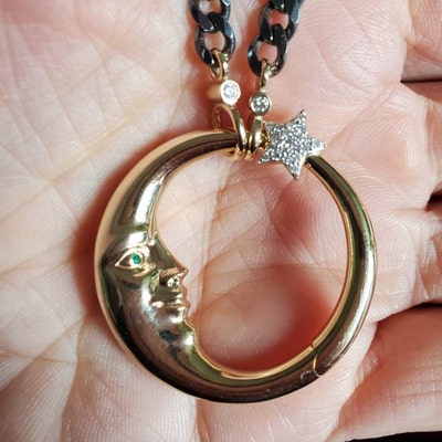 14k Solid Gold Seal of Solomon Necklace, Solomon Pendant, Personalized ...