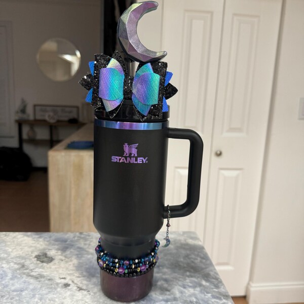 Halloween Stanley Boot Checker Tumbler Accessories Black Purple ...