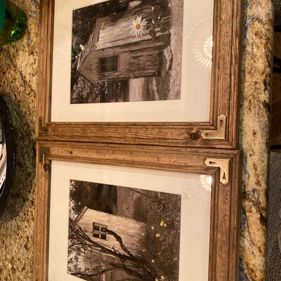 Rustic Picture Frame With Western Corners. Handmade Distressed Wooden ...