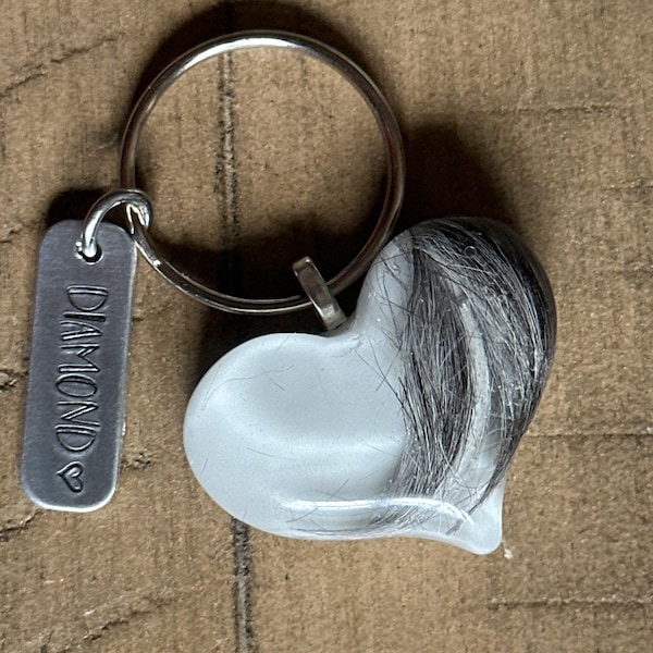 Funeral Flower Keychain With Your Dried Petals, Custom Made Heart ...