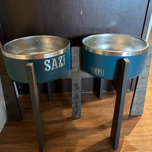 YETI Dog Bowl Food Stand, Raised YETI Bowls Feeder, Elevated Food Stand ...