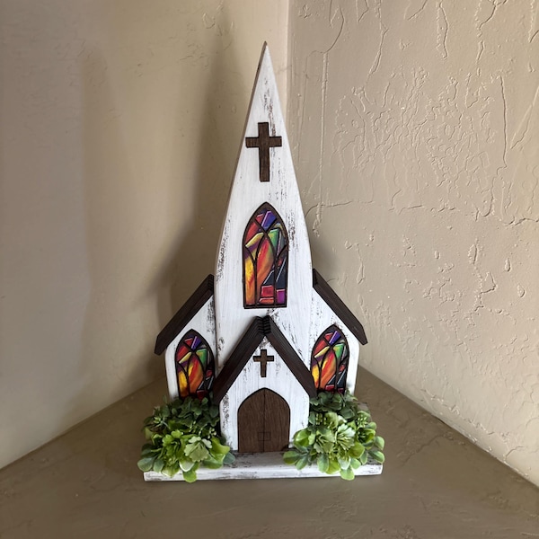 White Primitive Church - Etsy