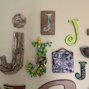 Initial Art String Decor Alphabet Letter Art Custom - Etsy