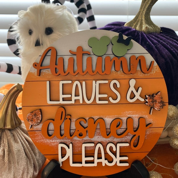 Disney Fall Tiered Tray|disney Pumpkin Decor| Coffee Bar Decor|autumn ...