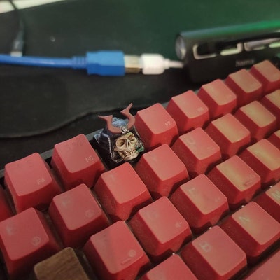 Skull Keycap, Samurai Keycap, Japanese Keycap, Yokai Keycap, Keycaps ...