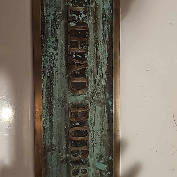 Customized Classic Brass Signs - Nautical Signs and Plaques - Heavy ...