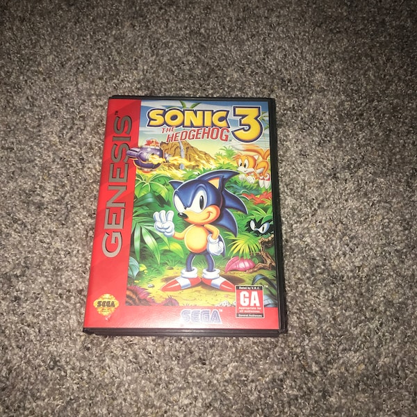 Vintage Sega Genesis Sonic the Hedgehog 3 Tested Excellent Very Clean ...