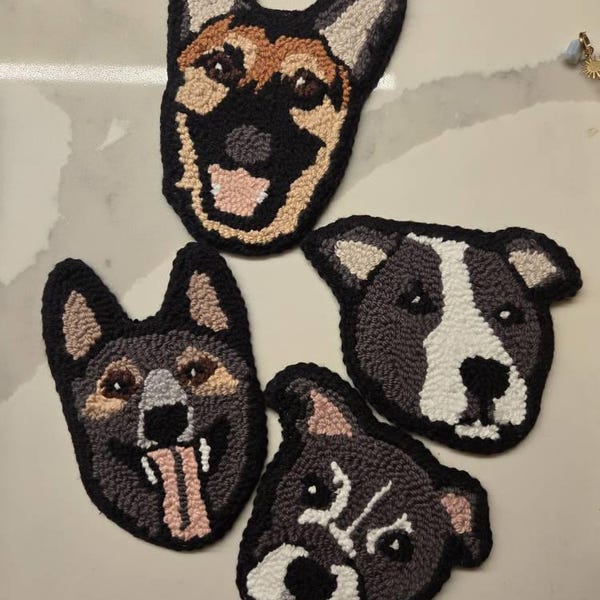 Custom Pet Coaster, Custom Animal Gift, Dog Coaster, Cat Coaster ...