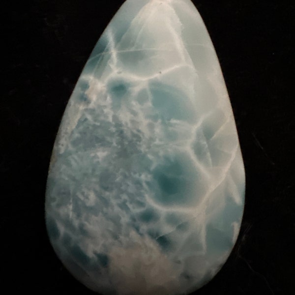 1.7 "in. Dominican Nice Deep Blue Larimar Stone Pendant Handmade - Etsy