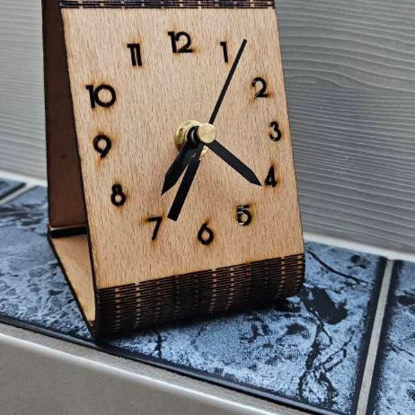 Clock Digital File for Laser and CNC 3mm | Clock | Ai | Art Laser Cut ...