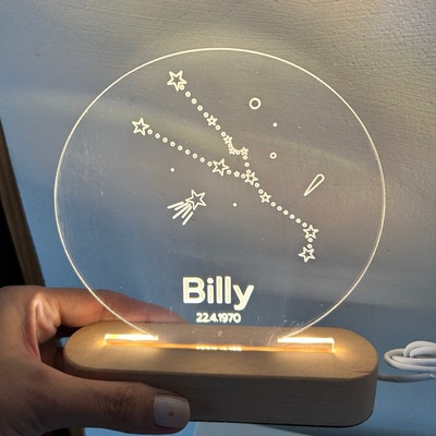 Custom Night Light Personalized Night Light Custom Name Night Light ...