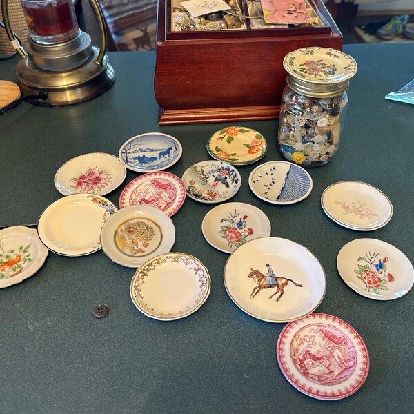 Victorian Toy Tea Set, Doll Dishes, Porcelain Tea Set, Vintage Child ...