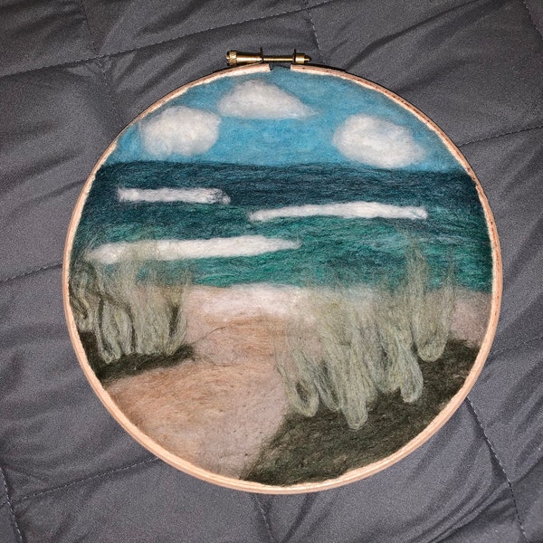 Beach View Needle Felting Kit - Beginner Friendly - Includes Video ...