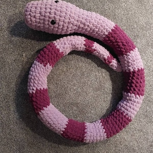 NO SEW Snake Crochet Amigurumi Pattern, Serpent, Rattle Snake, Adder ...