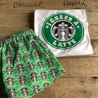 DISCOUNT Starbucks Fabric for Coffee Lover Fabric Tarbucks Coffee ...
