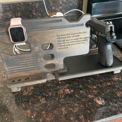 Docking Station Men With Gun Display Tactical Fathers Day Gift - Etsy