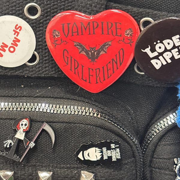 Vampire Girlfriend/boyfriend Matching Couple Pinback Buttons - Etsy