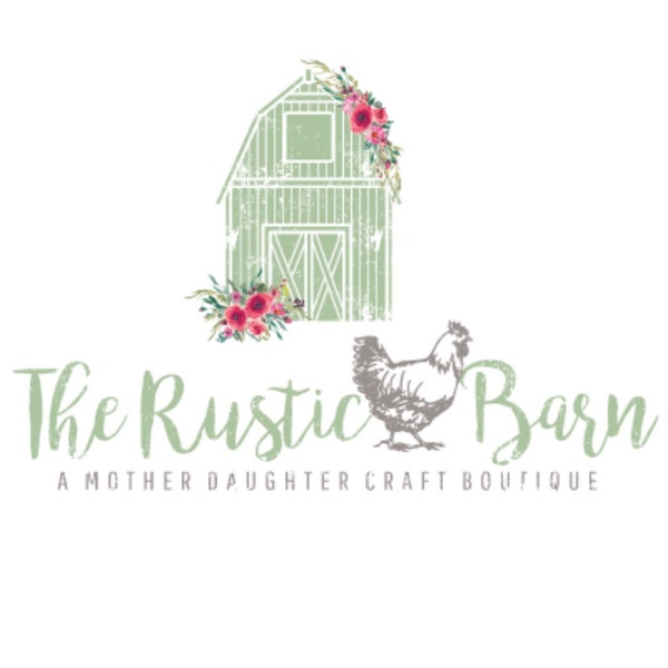 Rustic Barn Logo Design, Chicken Logo, Hen Logo, Vintage Farm Logo ...