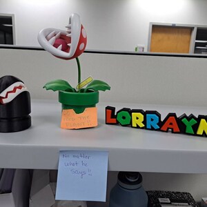 Custom Mario Style Name Plate Personalised Desk Sign Boy - Etsy