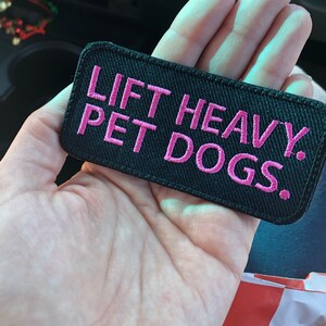 Lift Heavy, Pet Dogs Patch - Etsy