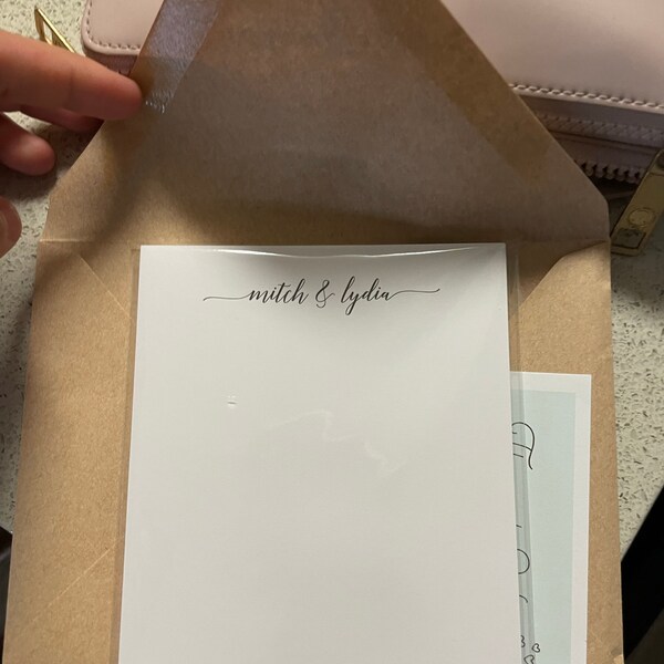 FORTUNE Personalized Notepad Formal Traditional Classic Custom ...