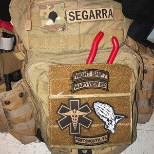 Exclusive Morale Patch Skeleton Hands With Rosary | Etsy