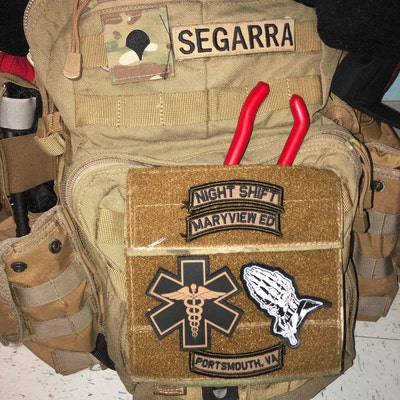 Exclusive Morale Patch Skeleton Hands With Rosary - Etsy