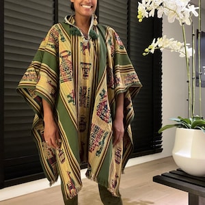 Green Military Alpaca Sweater, Peruvian Sweater, Unisex Sweater ...