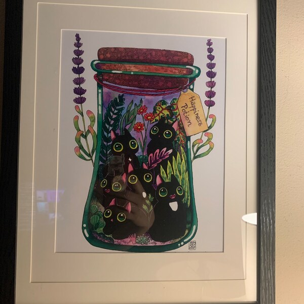 Happiness Potion Art Print - Etsy