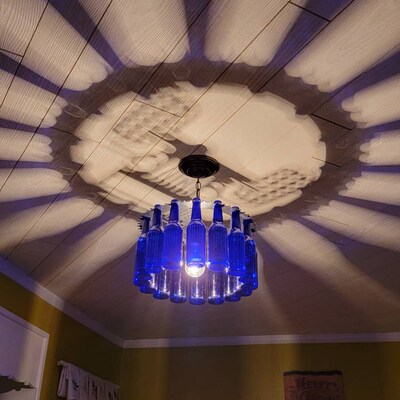 57 CHEVY BOTTLE CHANDELIER, Ceiling Light, 57 Chevy, Car Light, Classic ...