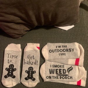 Funny Socks Novelty Socks Words on Socks Funny Gift Idea - Etsy Canada