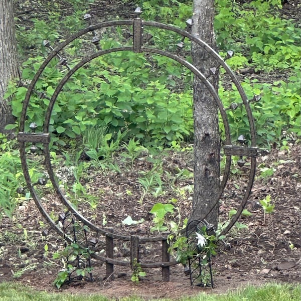 H Potter Round Garden Trellis 64" – Large Metal Circle Trellis for ...