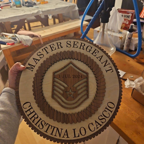 WALTER REED Hospital Andrews Air Force Base 3D Wooden Name Plaque Army ...