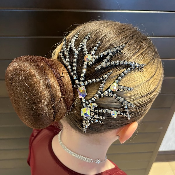 Ballroom Rhinestones Hairpiece. Dance Hair Accessories. Hair Jewelry ...