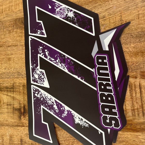 1 Piece Custom Autocross Car Racing Numbers Sticker Vinyl Race Magnet ...