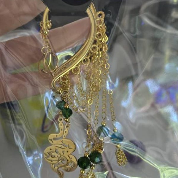 Luna Raven Ear Cuff With Purple Quartz Crystal, Bird Skull Ear Cuff ...