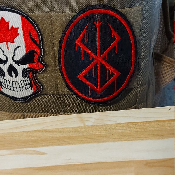 Brand of Sacrifice Emblem Logo Iron-on Embroidered Patch, Custom ...