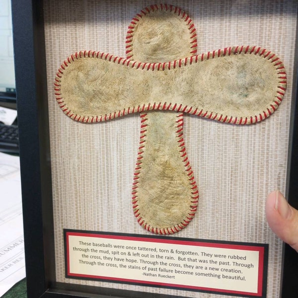 Shadow Box - Baseball Cross - Etsy